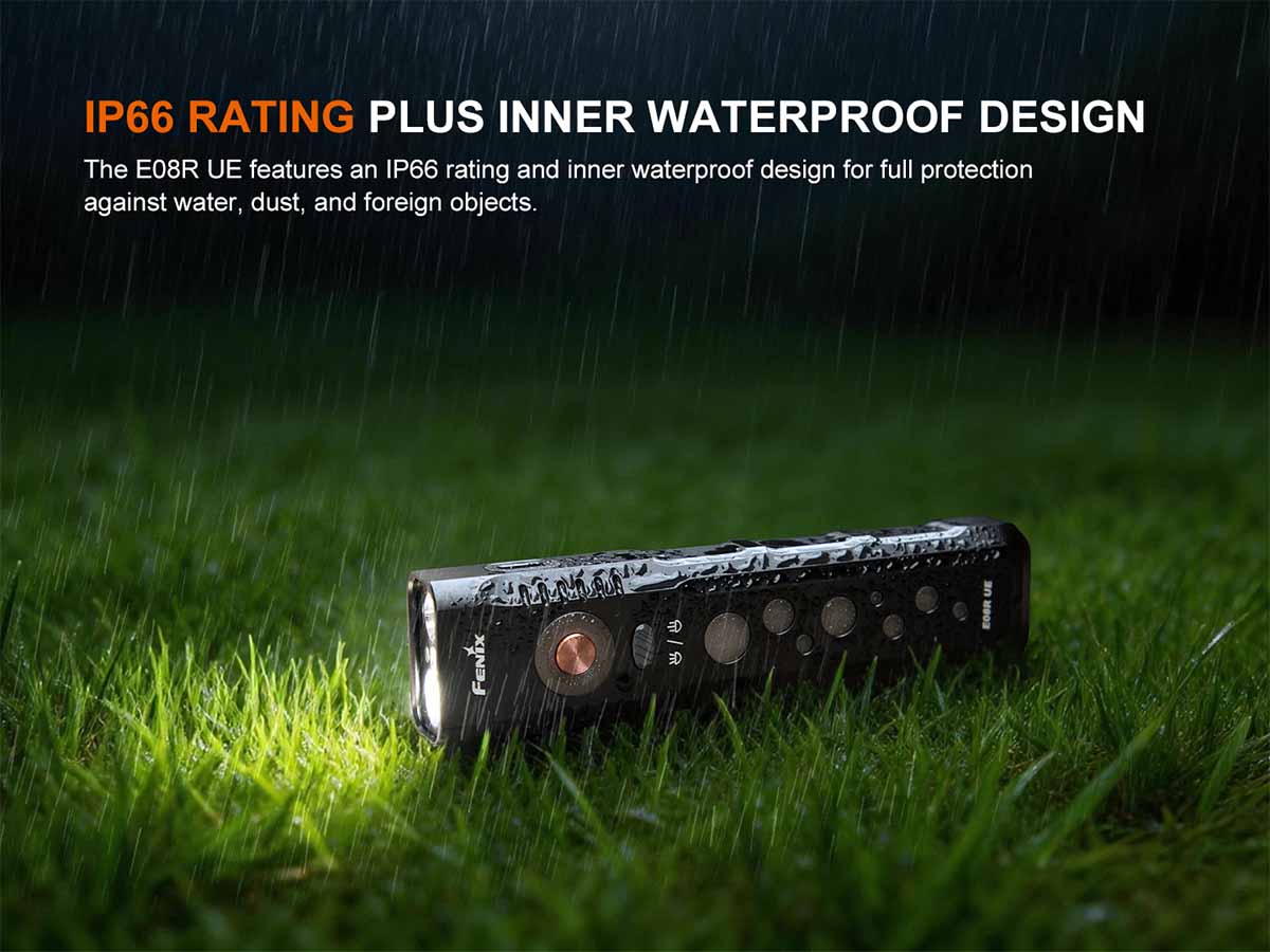 Fenix E08R UE Flat Flashlight - Fenix Lighting